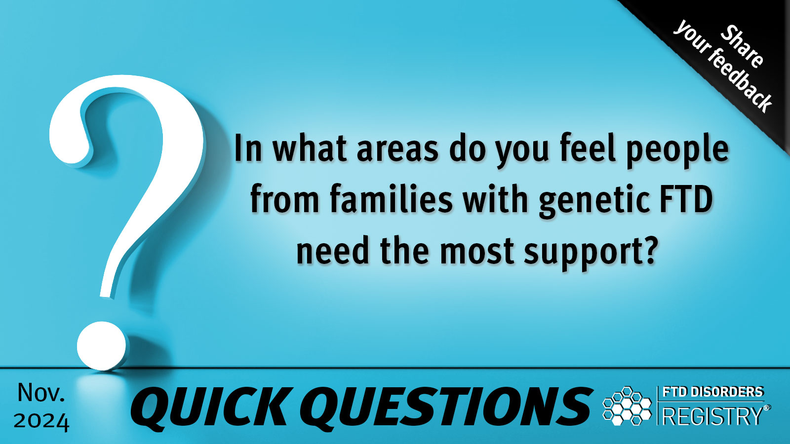 Quick Question November 2024 Result: In what areas do you feel people ...