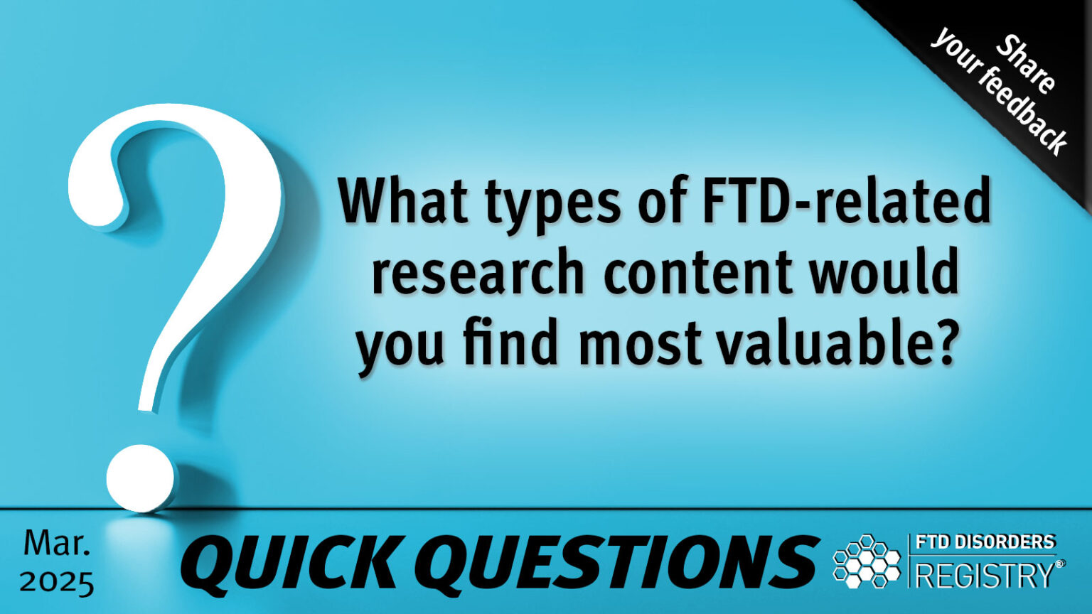 Homepage - FTD Disorders Registry